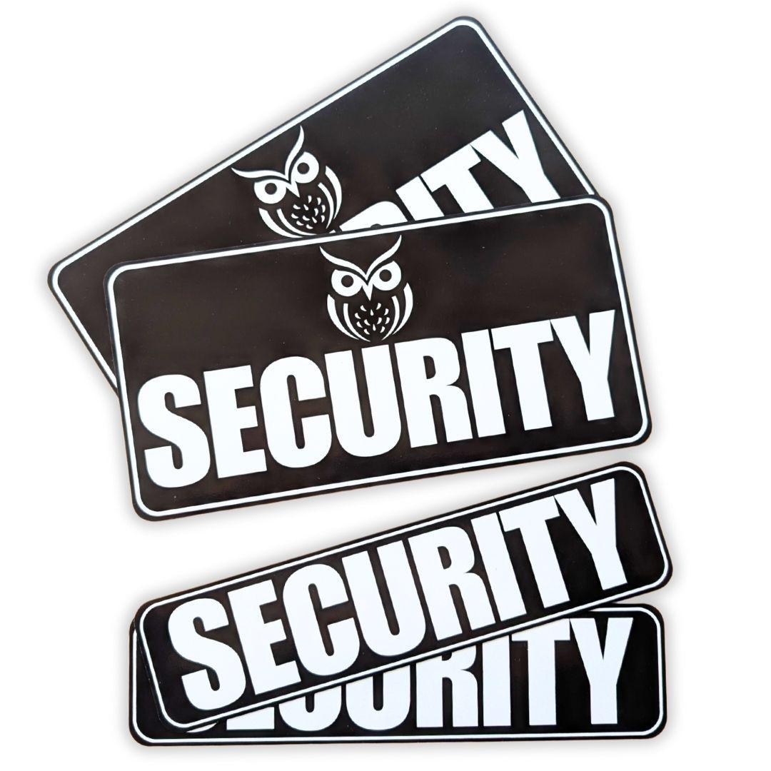 Reflective Security Car Magnets Reusable Vehicle Signs (4 Pack & Two ...