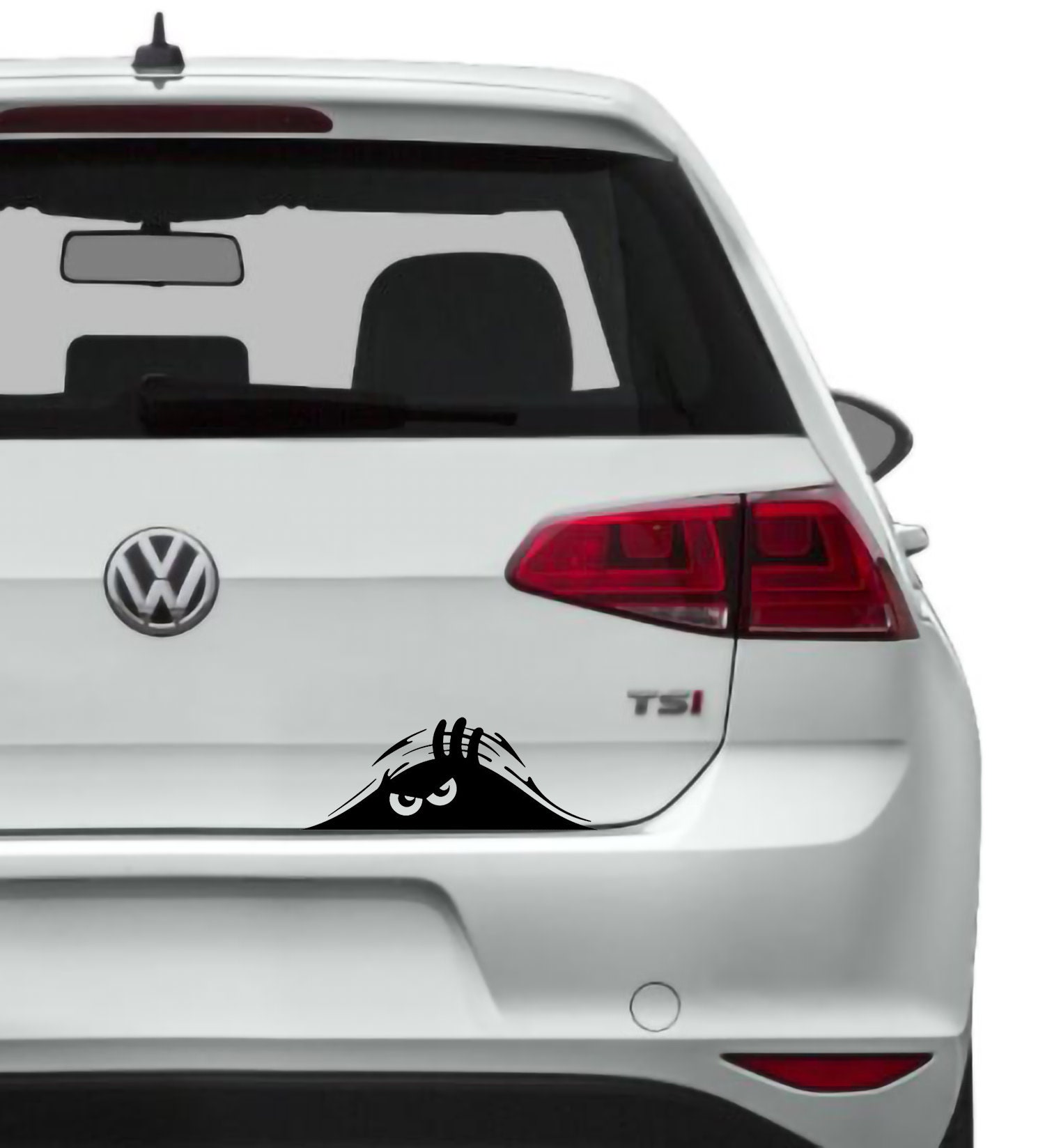 Scary Eyes Peeking Monster Car Bumper Decal Sticker for Laptop - Etsy