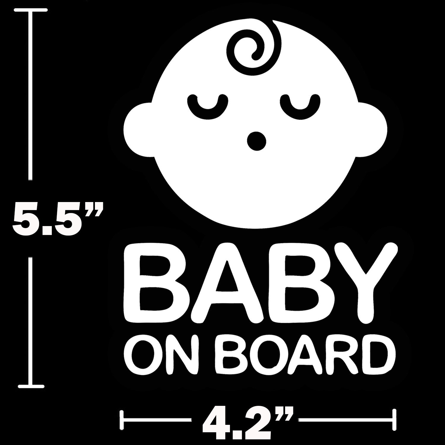Baby on Board Car Window Decal Sticker Safety Caution Sign for - Etsy