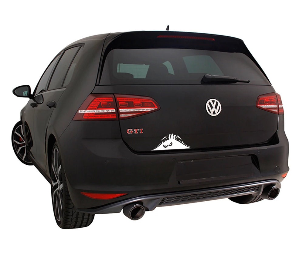 Scary Eyes Peeking monster Car Bumper Decal Sticker for Laptop | Etsy