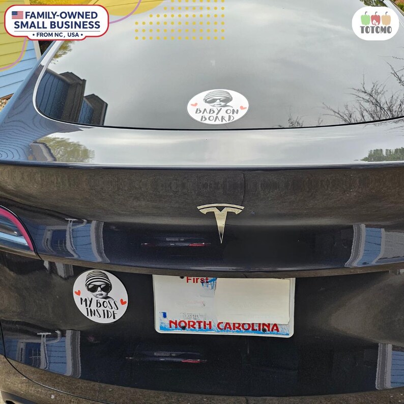 Funny Baby on Board Car Decal Set, Durable Vinyl Safety Stickers - Etsy