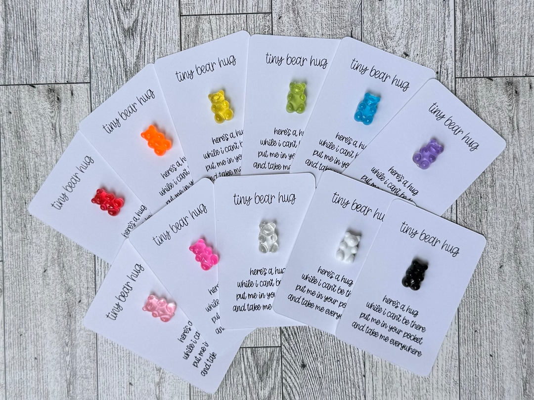 Bear Hug Card, Pocket Hug Token, Pocket Hug Card, Tiny Gifts, Hug Gift ...