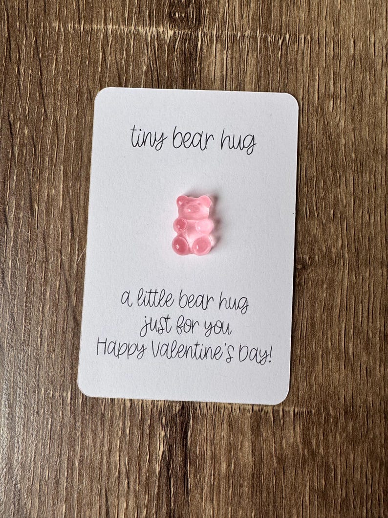 Bear Hug Card, Pocket Hug Token, Pocket Hug Card, Tiny Gifts, Hug Gift ...