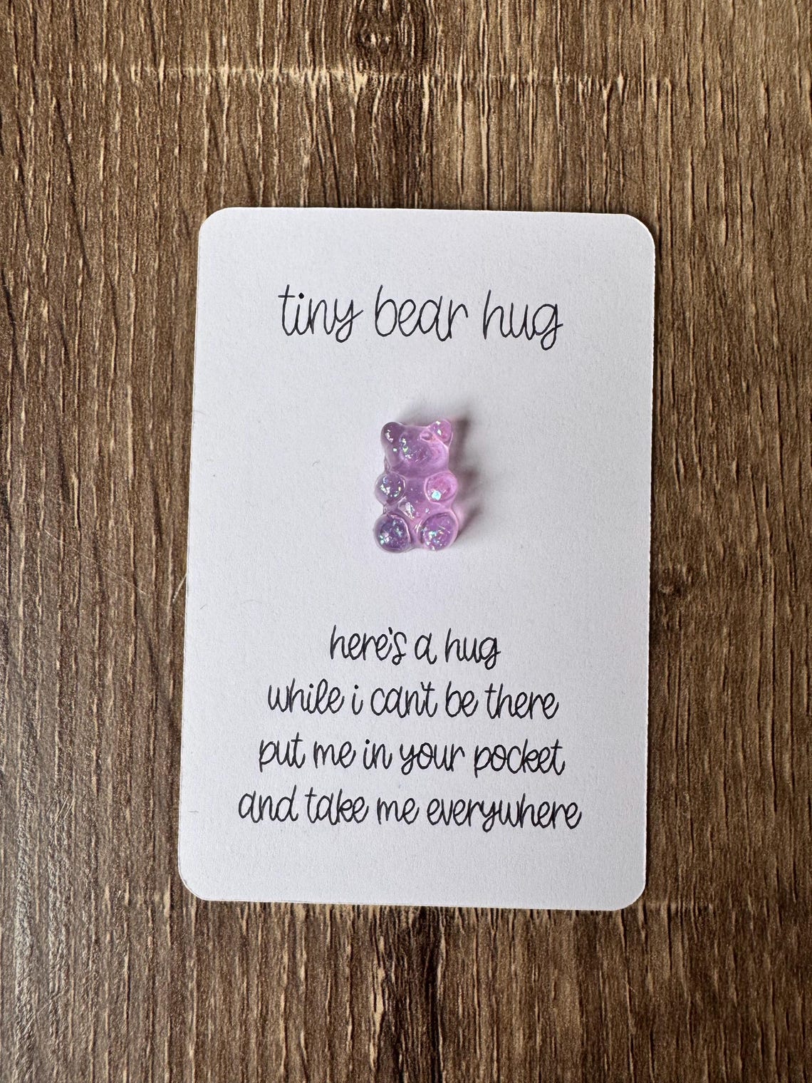 Bear Hug Card, Pocket Hug Token, Pocket Hug Card, Tiny Gifts, Hug Gift ...
