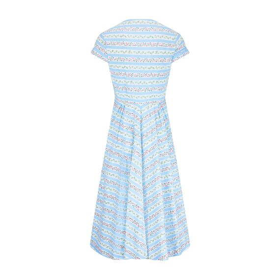 1950s Alice Edwards Floral Cotton Shirtwaister Dress - Gem