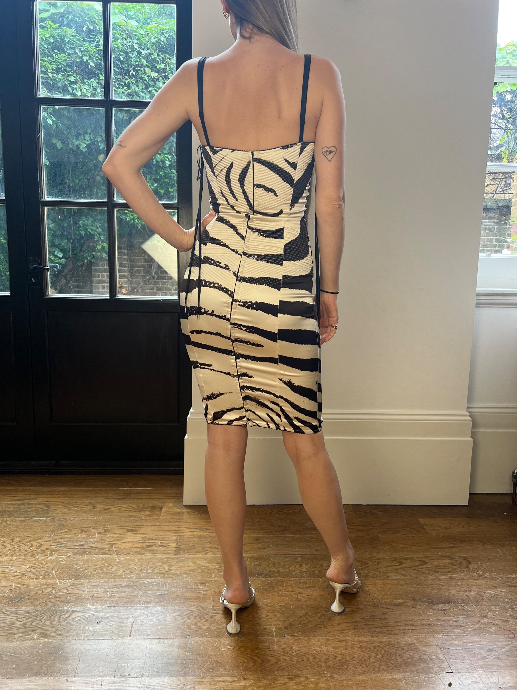 Y2K Dolce and Gabbana Quilted Silk Corset Zebra Print Dress - Etsy