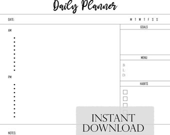 MAGIC Daily Planner Printable / Instant Download / Digital File - Etsy