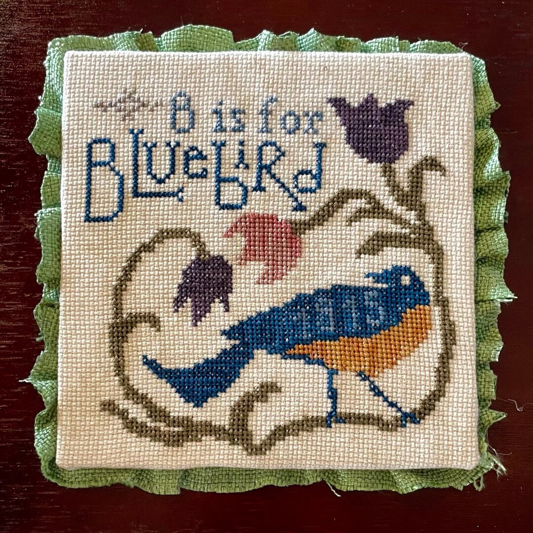 B is for Bluebird Cross-stitch PDF Chart Pattern - International Women ...