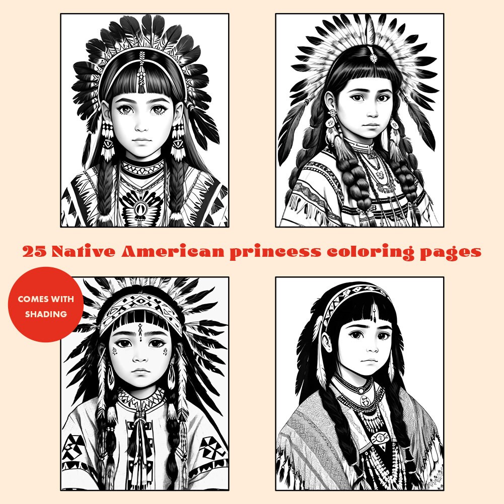 25 Native American Princess Coloring Pages Indigenous Culture, Indian ...
