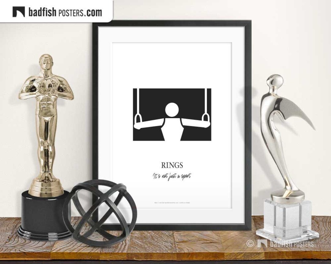 Rings Print, Steady Rings Sport, Artistic Gymnastics, Gymnasts, Hobby ...