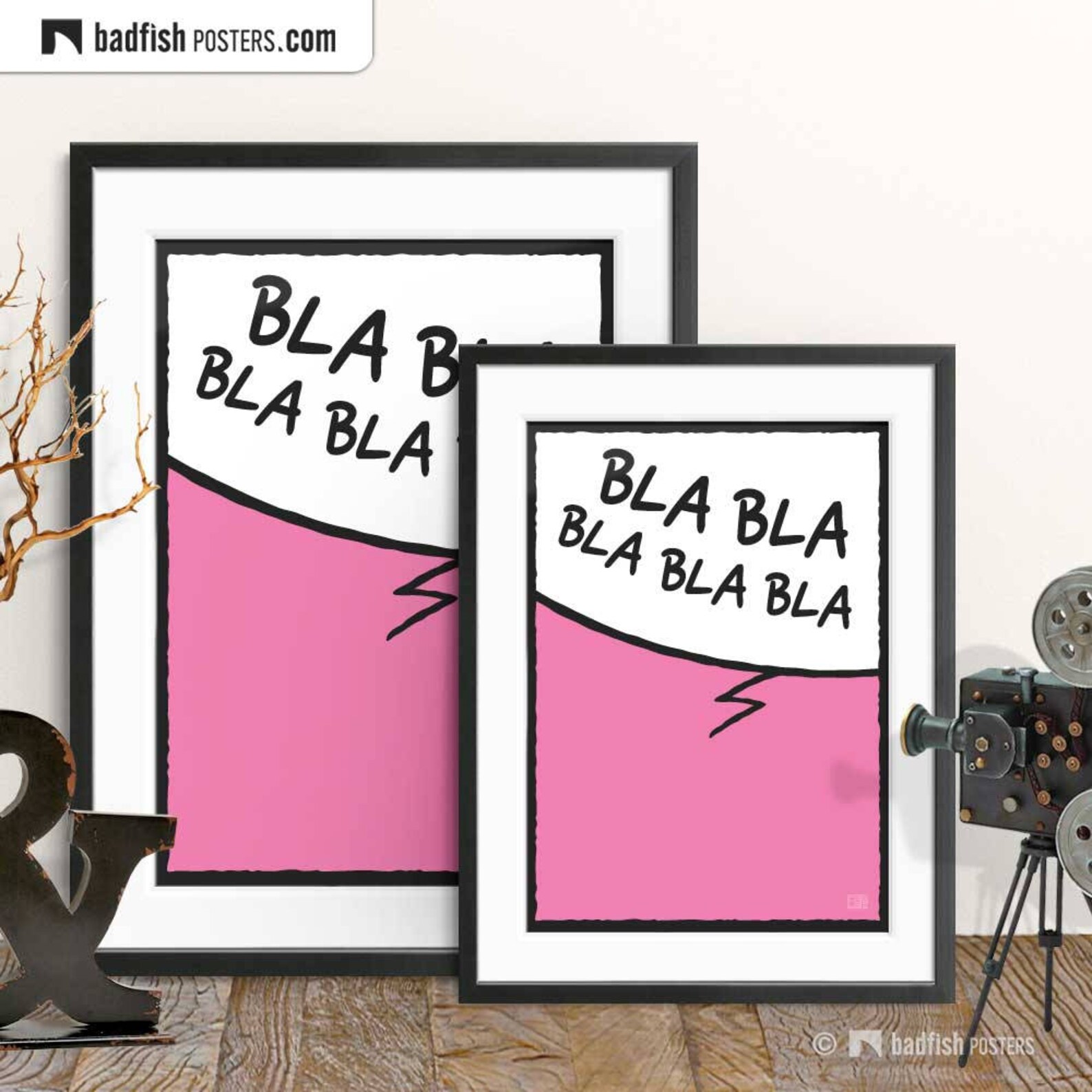 Bla Bla Bla Print Speech Bubble Pop Art Poster Comic Style - Etsy España