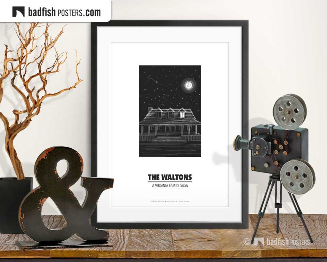 The Waltons Print, Alternative Movie Poster, Goodnight Everyone, John ...