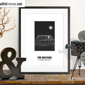 The Waltons Print, Alternative Movie Poster, Goodnight Everyone, John ...