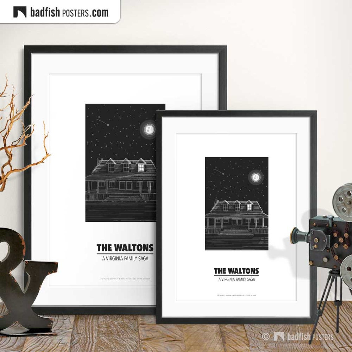 The Waltons Print, Alternative Movie Poster, Goodnight Everyone, John ...