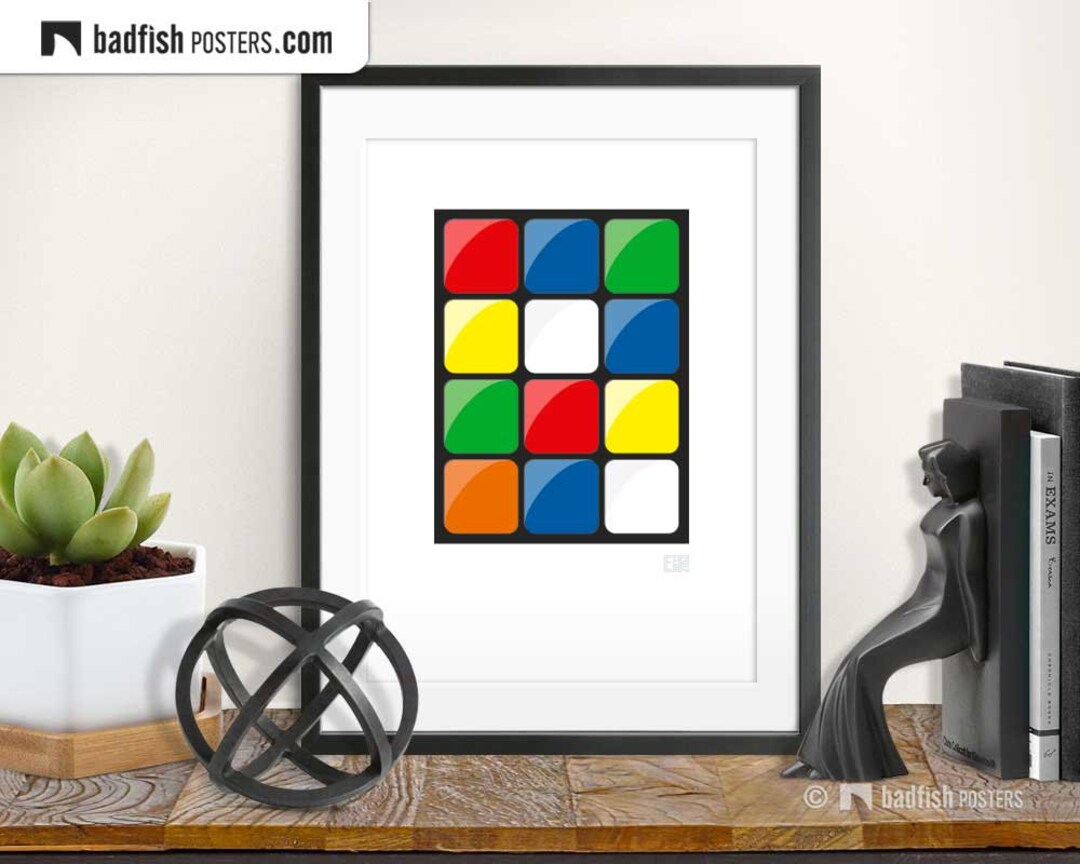 Color Cube Print, Cube, Modern Graphic Style, Design Poster, Minimalist ...