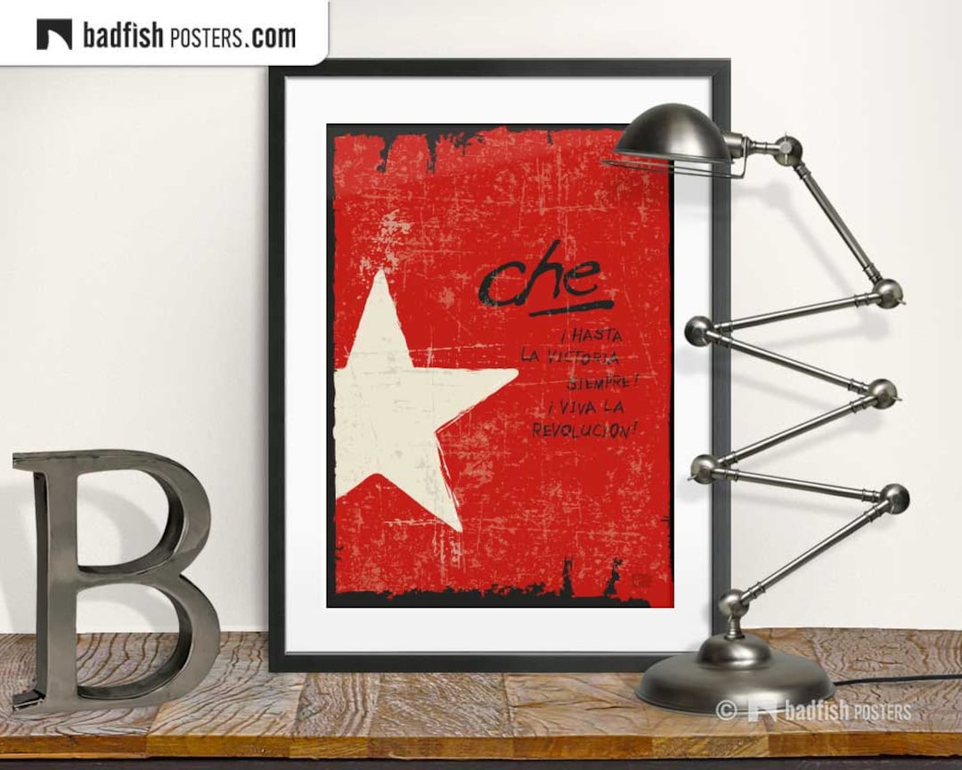Che Print, Che Guevara Poster, Star of the Revolution, Cuba ...