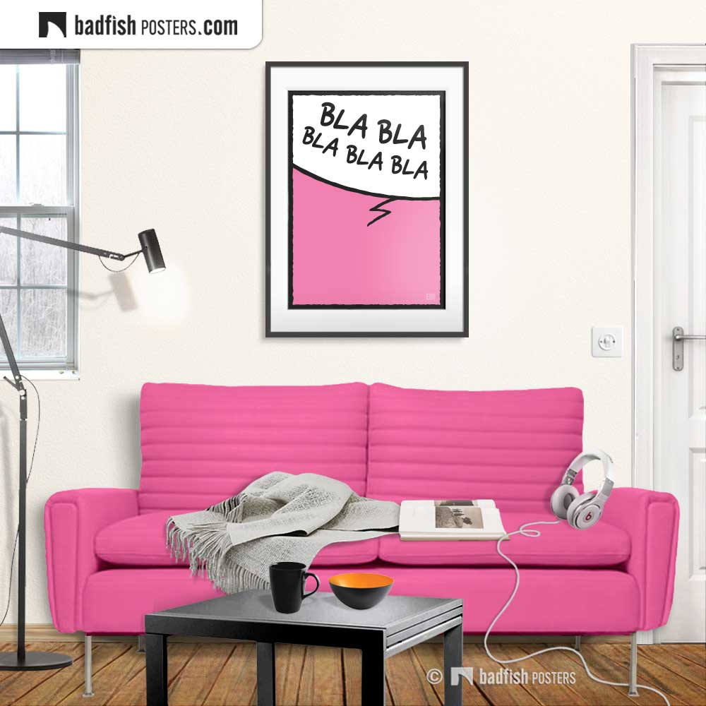 Bla Bla Bla Print Speech Bubble Pop Art Poster Comic Style - Etsy Sweden