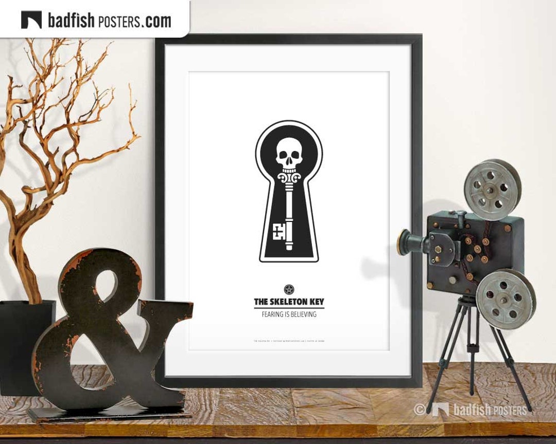 The Skeleton Key Print, Alternative Movie Poster, Minimal, Wall Art ...