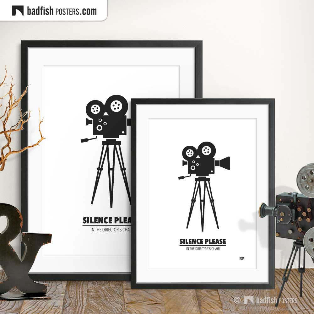 Movie Camera Print Movie Poster Minimalist Black & White | Etsy