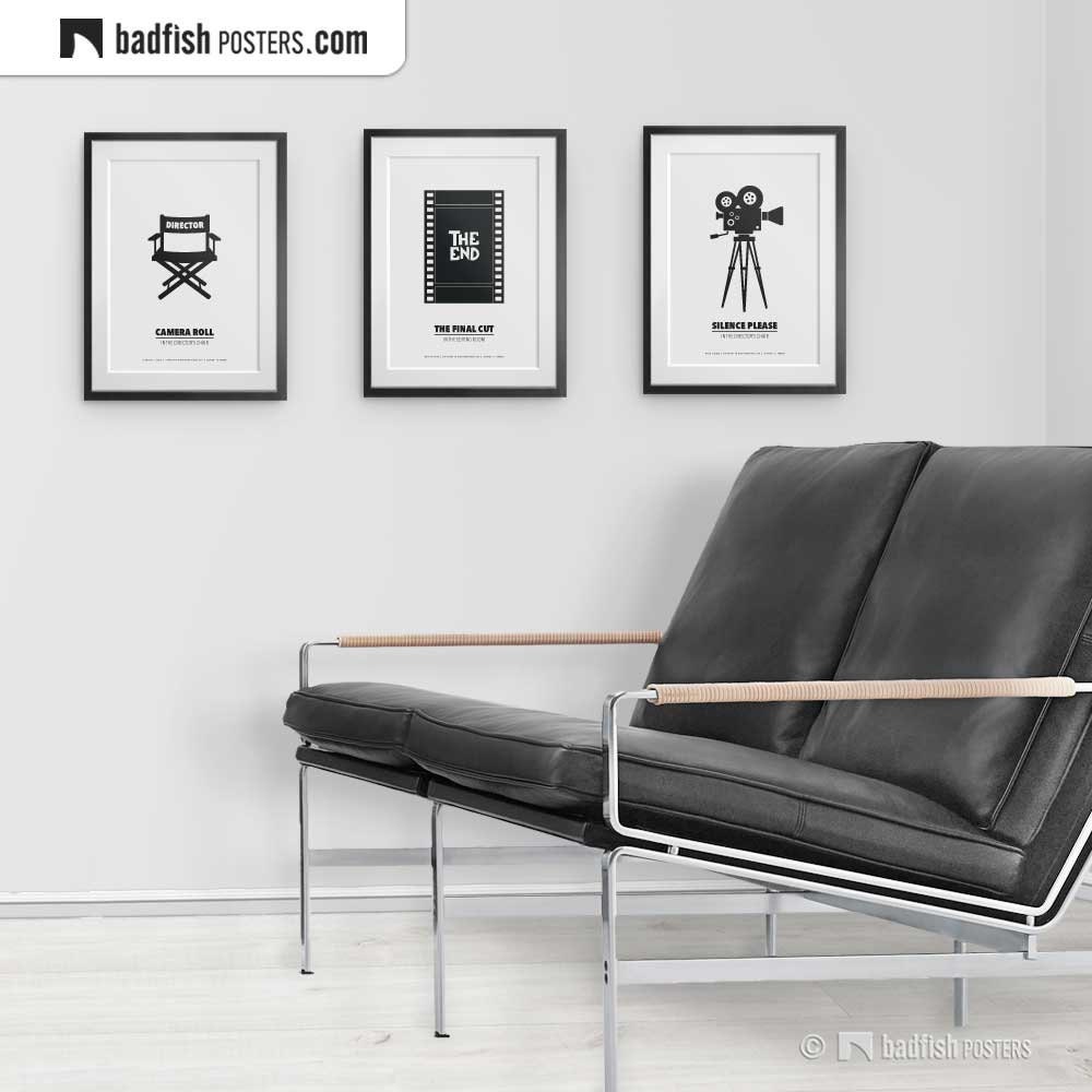 Set of 3 Movie Posters, Movie Director Collection, Director's Chair ...