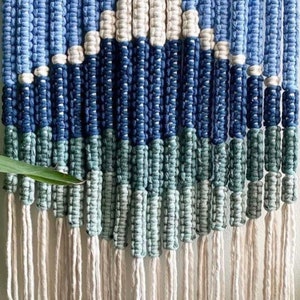 Mt. Fuji Macrame Wall Hanging Japanese Japan Inspired Decor Fujisan ...