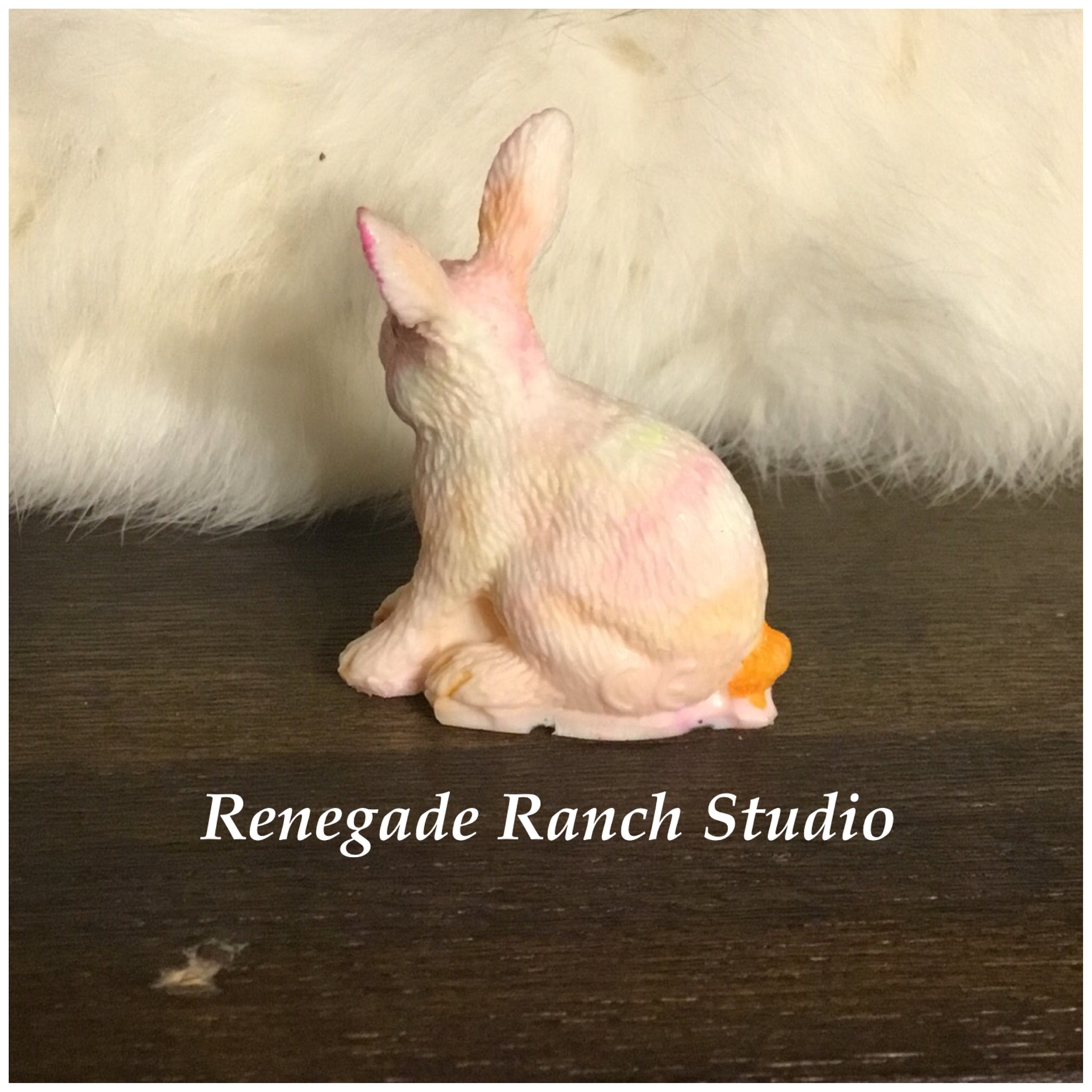 Handmade resin marble bunny rabbit very cute | Etsy