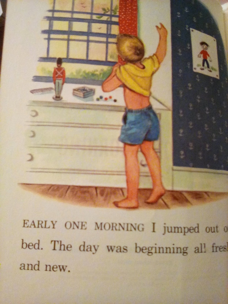 Antique Children's Book Early One Morning 1963 Rand Mcnally Excellent ...