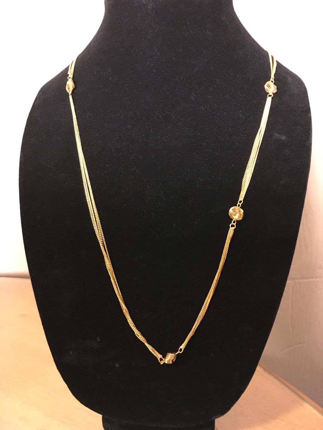 Vintage Gorgeous Trifari Gold Chain Necklace With Rope Details Very ...