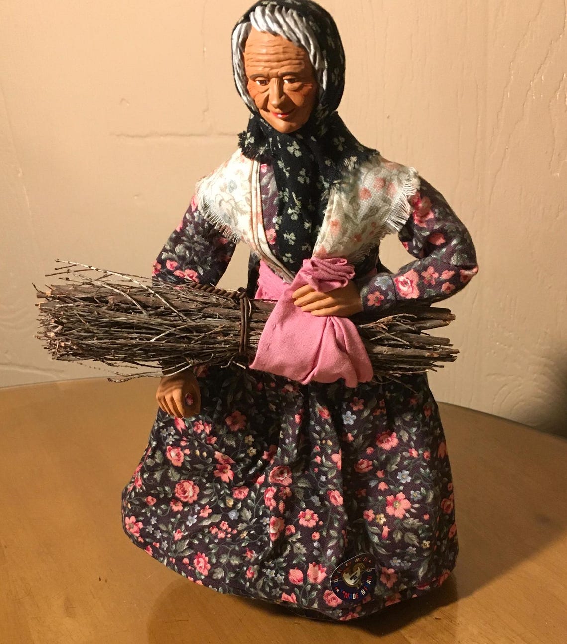 Vintage French Provencial Santon Clay Country Peasant Doll/ Statue Made ...
