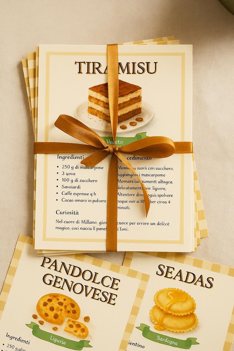 Tiramisu Recipe Card • Printable Kitchen Wall Art (digital Download) - Etsy