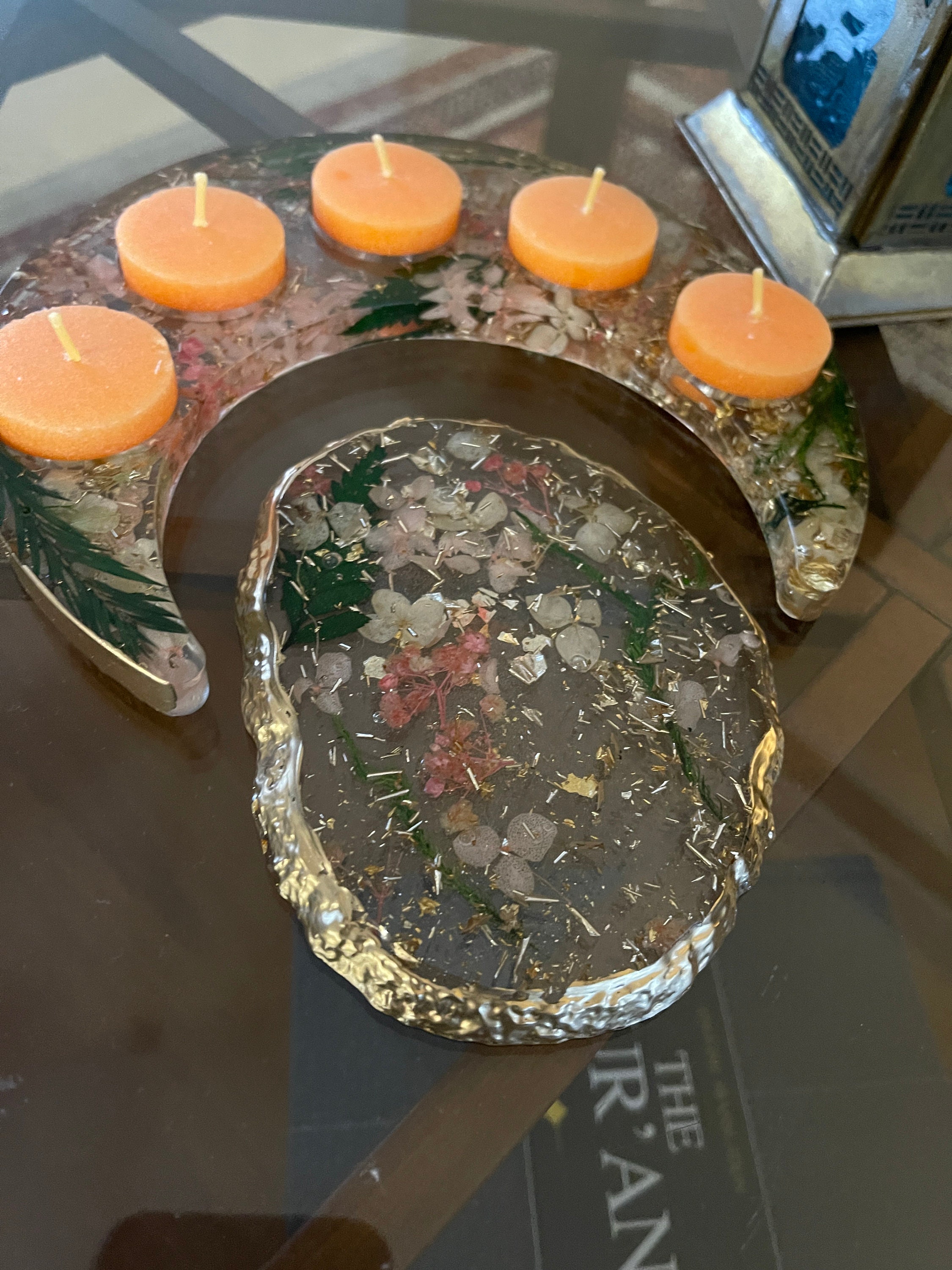 Moon Candle Holder and Coaster - Etsy