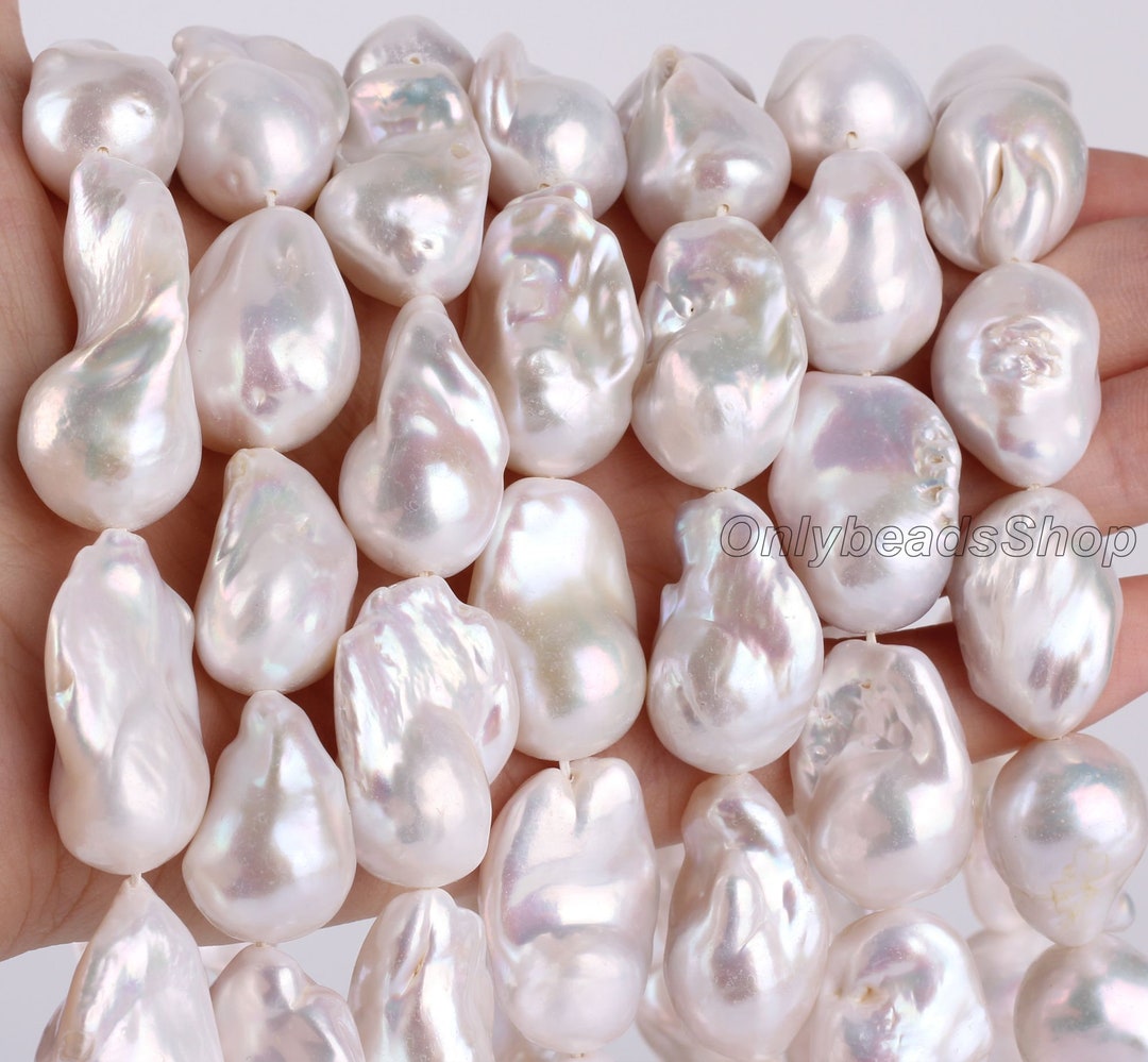 16-18x22-25mm Natural Freshwater Pearls,high Quality Baroque Pearl ...