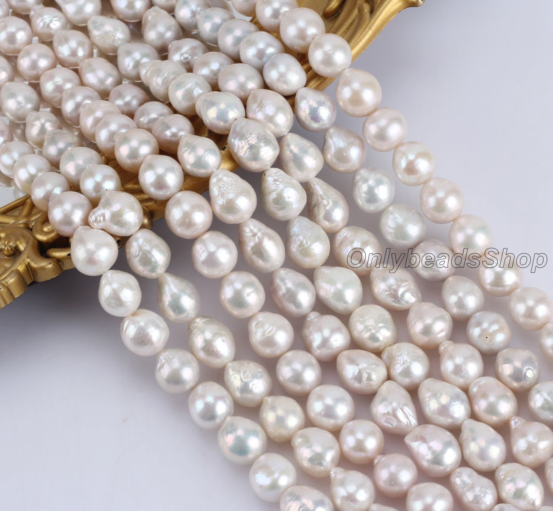 9-10X10-12MM Natural White Freshwater Pearl,loose Pearls Supply,pearls ...