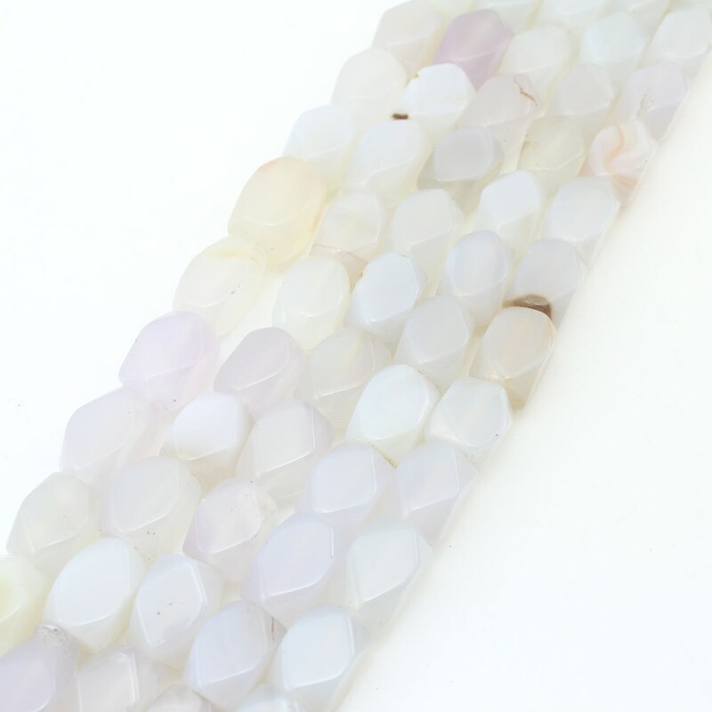 White Agate Beads - Etsy