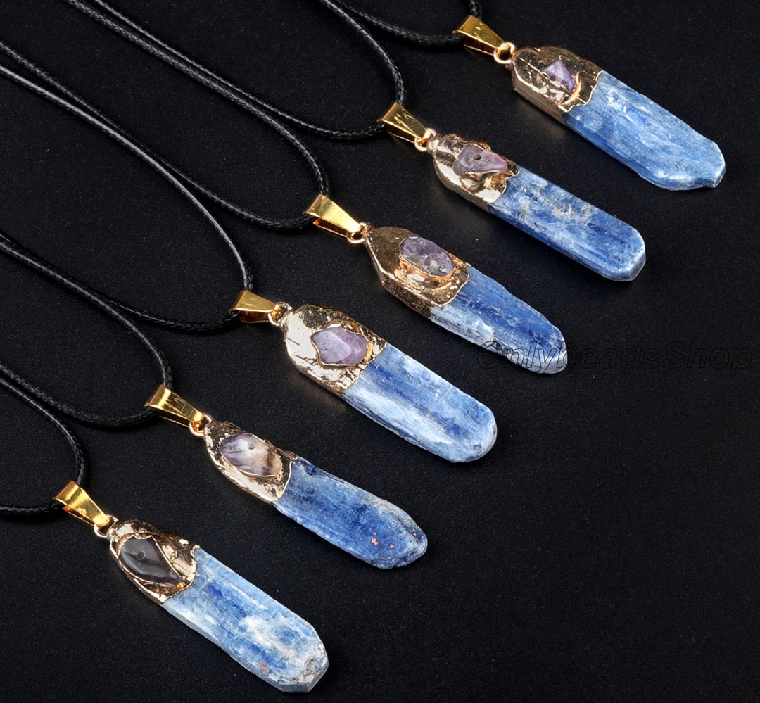 Rare High Quality Blue Crystal Pendant,raw Blue Quartz Pendant,loose ...