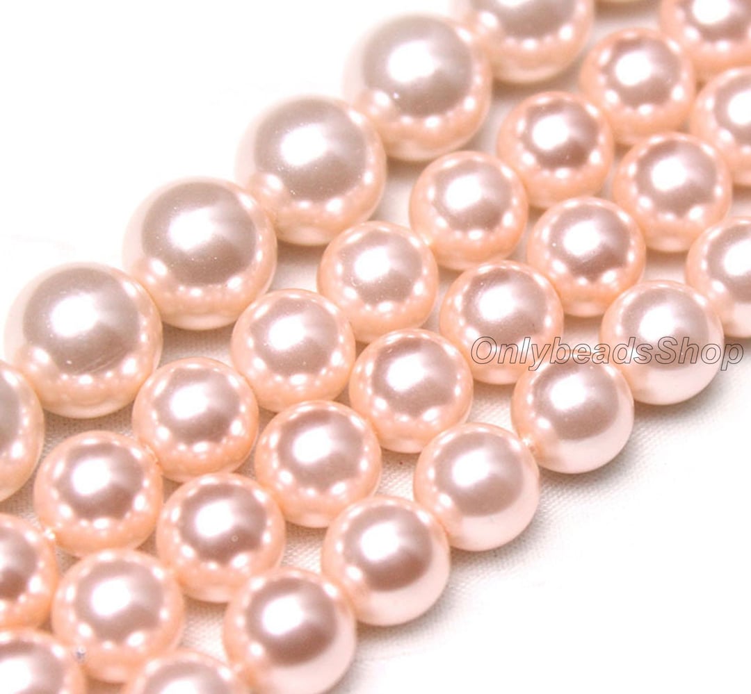 Beautiful Pink Shell Beads,round Shell Bead,shell Beads for Jewelry ...