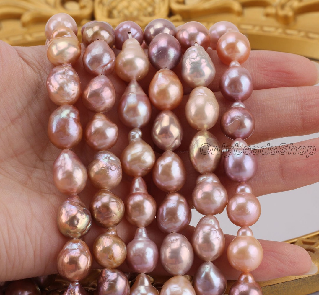 Loose Edison Pearls for Earrings Necklace Making, Natural Freshwater ...