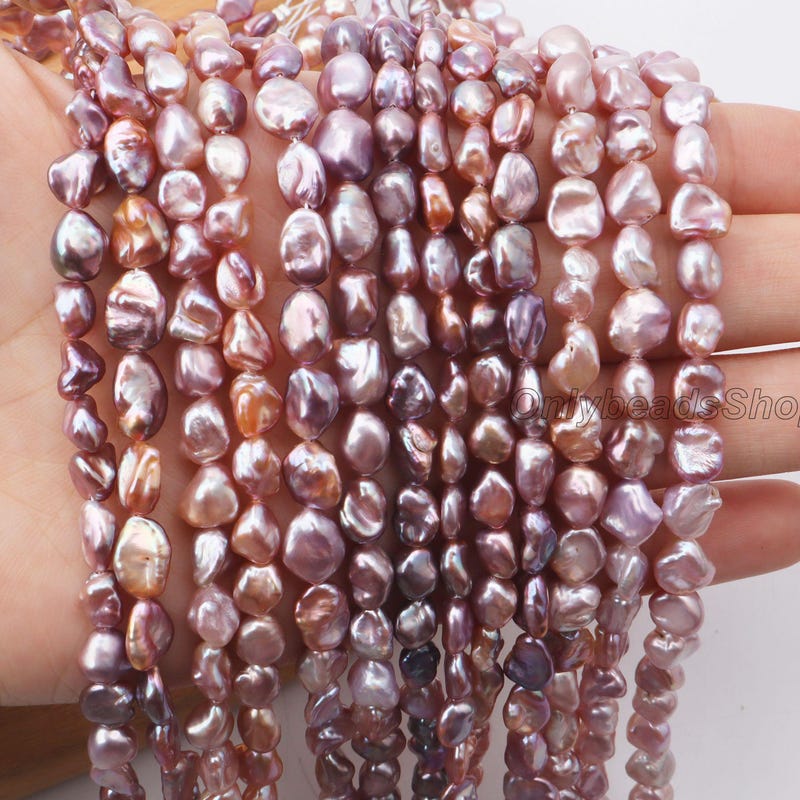 Pink Pearl Earrings Keshi - Etsy