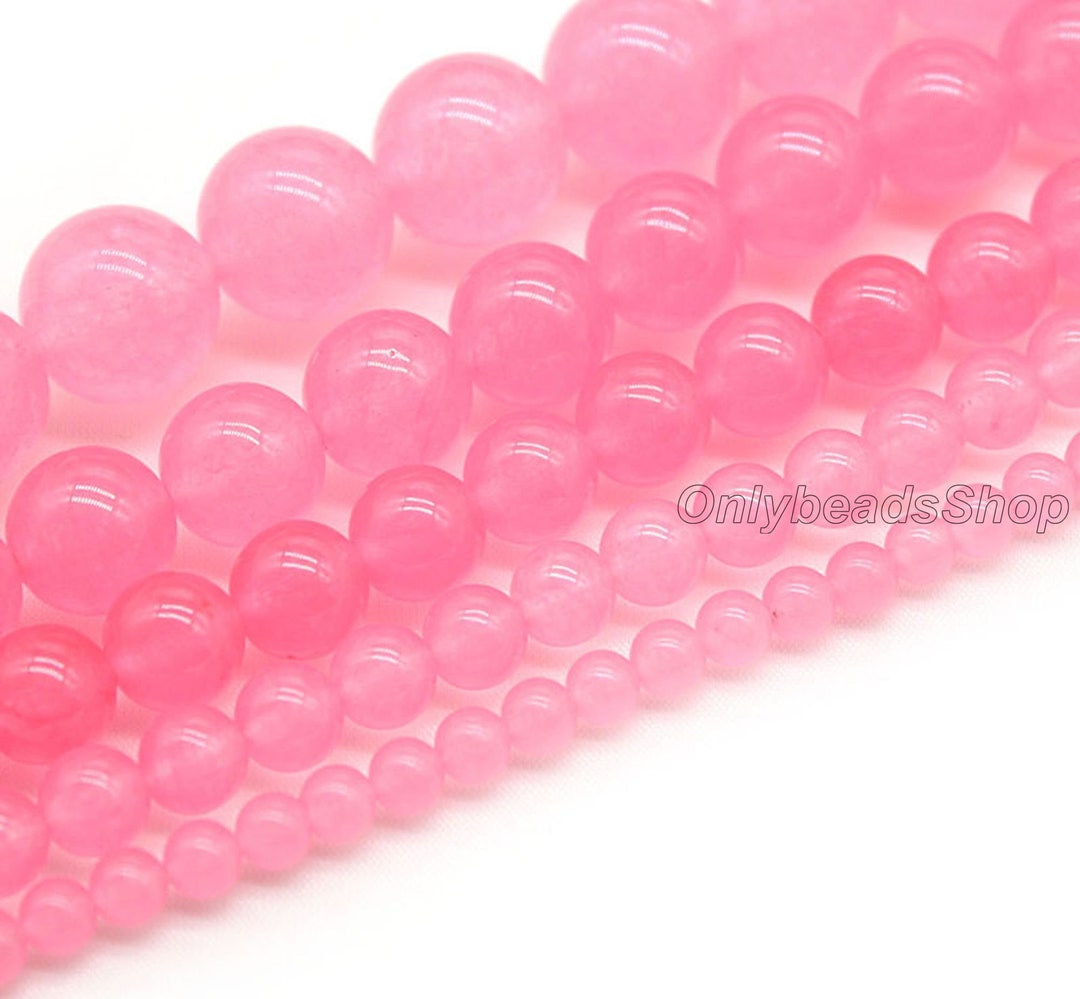 Natural Jade Rare Pink Jade Stone Healing Jade Beadsloose - Etsy