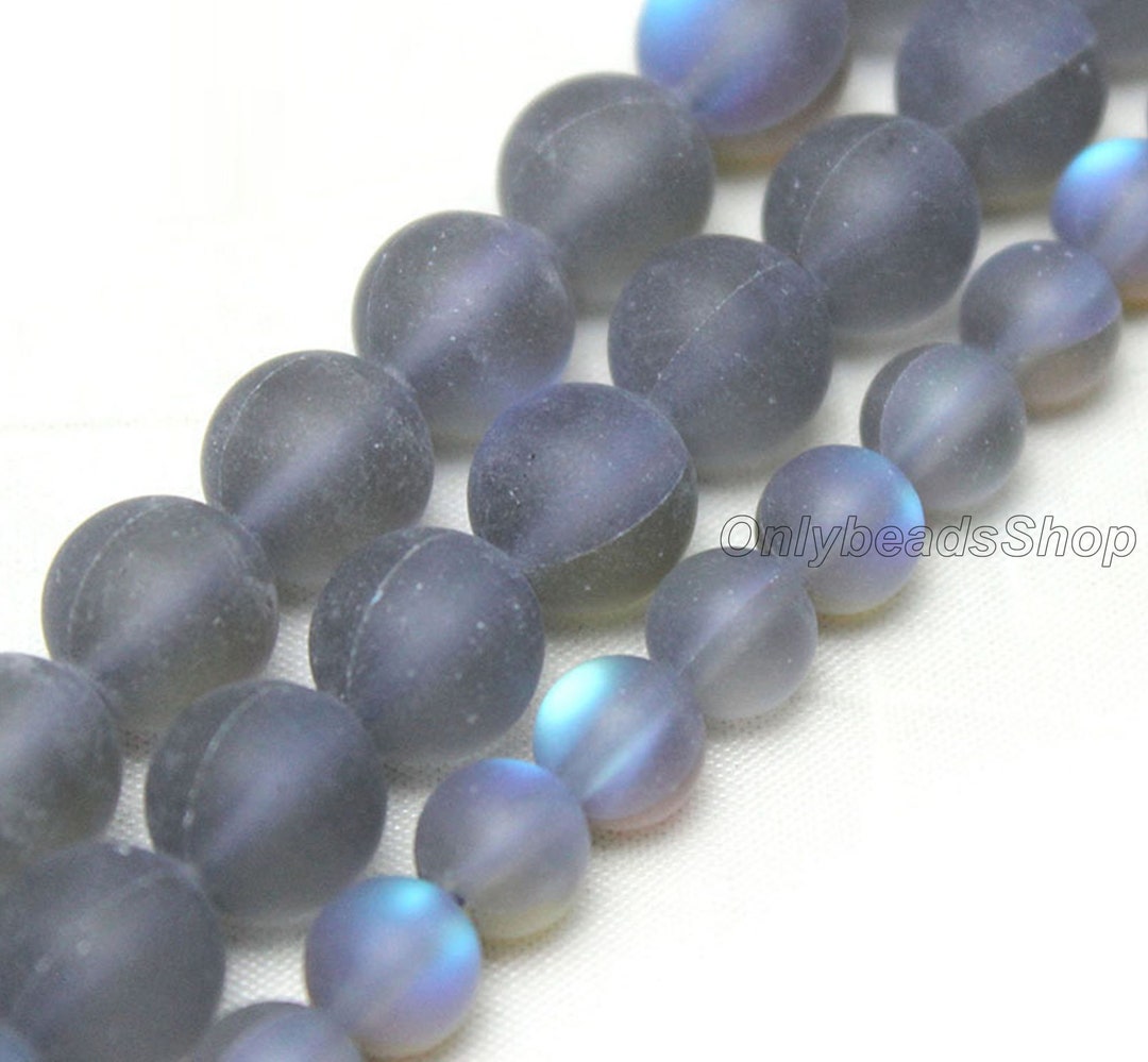 Matte Deep Gray Crystal Beads,gorgeous Crystals Beads,healing Gray ...