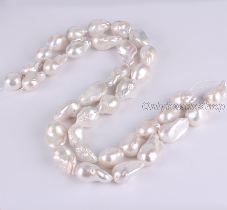 16-18x22-25mm Natural Freshwater Pearls,high Quality Baroque Pearl ...
