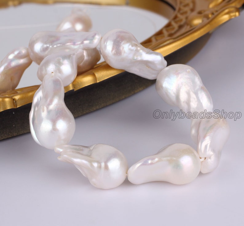 16-18x22-25mm Natural Freshwater Pearls,high Quality Baroque Pearl ...
