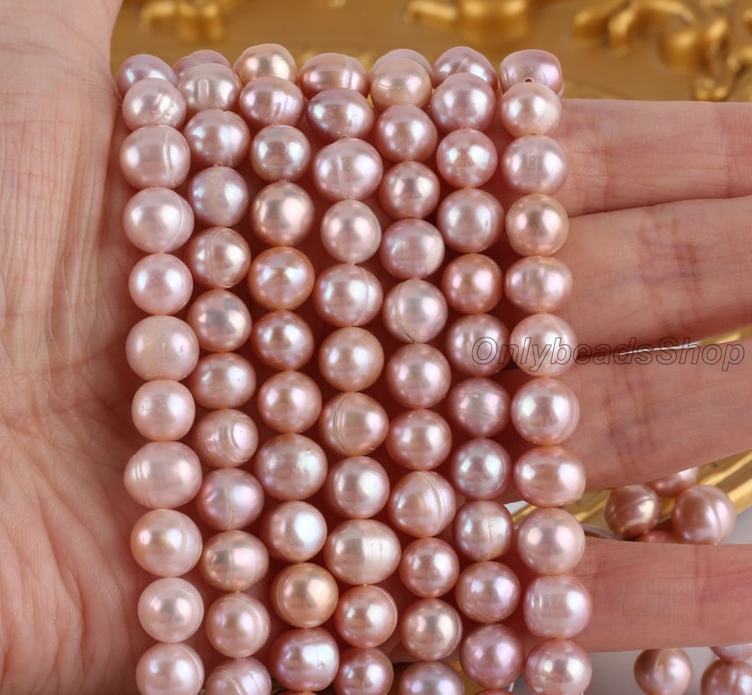 8-9mm Natural Pink Freshwater Pearls,loose Pearls Supplies,wholesale ...