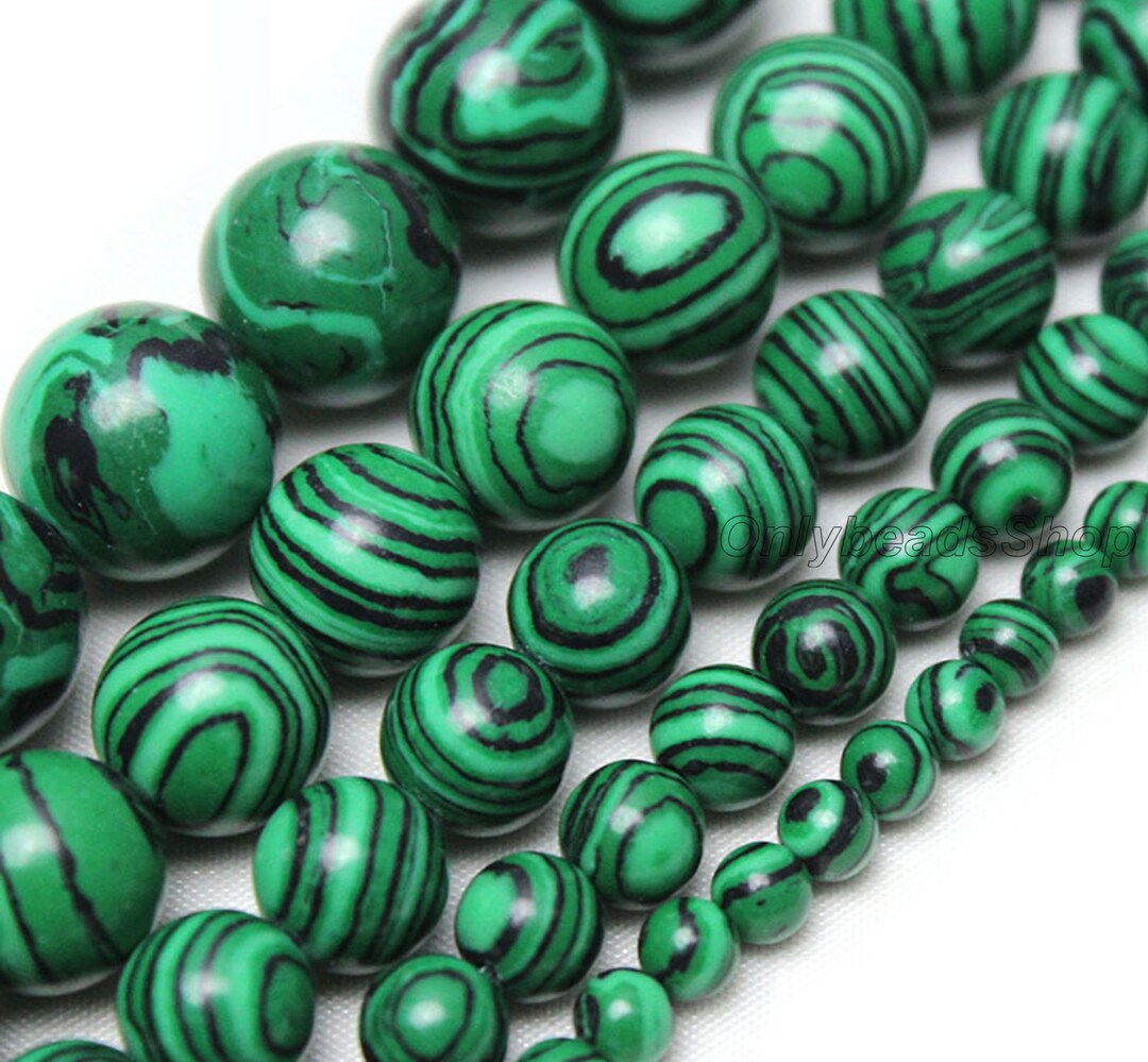 Unique Synthetic Green Malachite Gemstone,beautiful Striped Gemstone ...