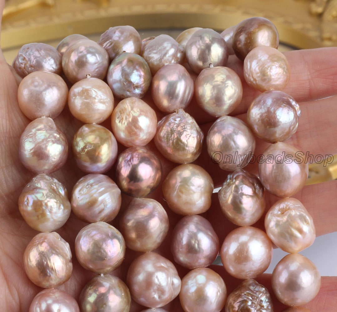 10-14mm Natural Edison Round Pearls,wish Pearls,genuine Freshwater ...