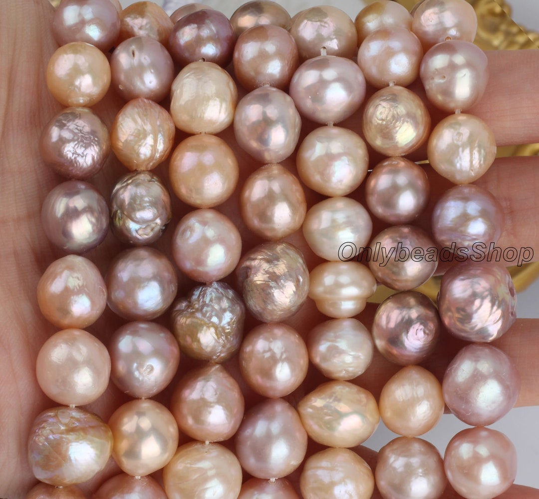 10-13MM Natural Pink Purple Edison Pearls,high Luster Edison Pearl ...