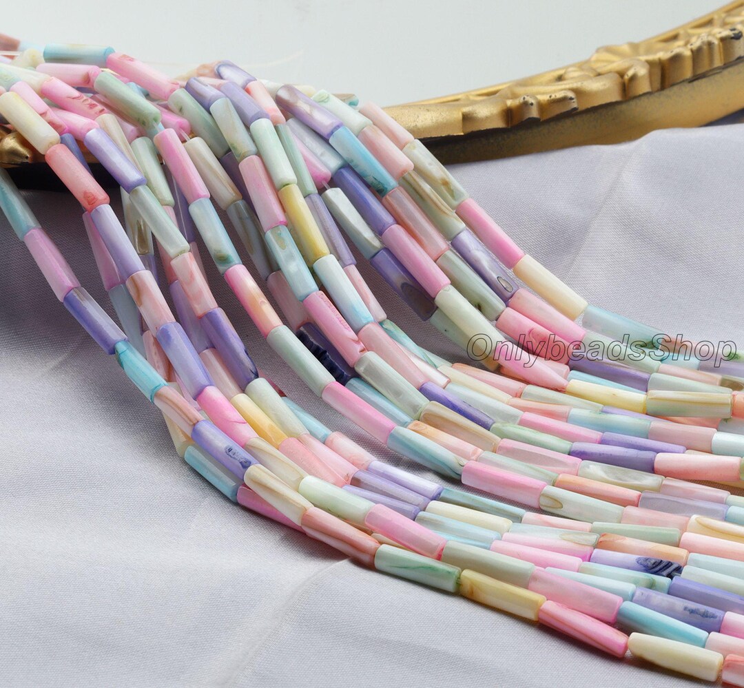 4x13mm Stick Shaped Colored Shell Beads Strand Supply,diy Jewelry ...