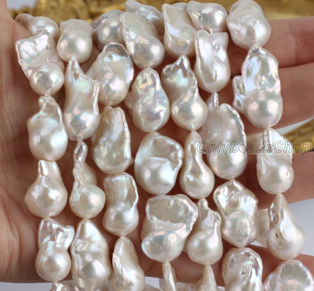 12-14x13-17mm Aaa+high Quality Freshwater Baroque Pearls,white ...