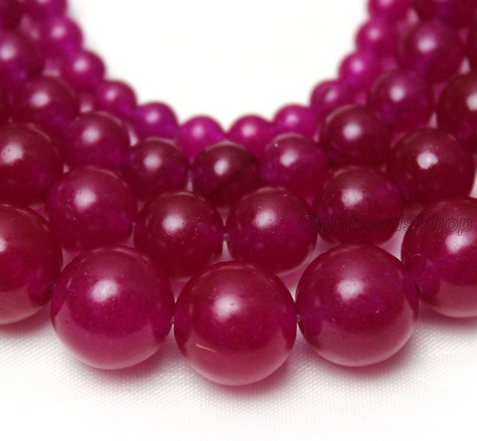 Gorgeous Matte Deep Rose Red Chalcedony Beads,loose Rose-red Chalcedony ...