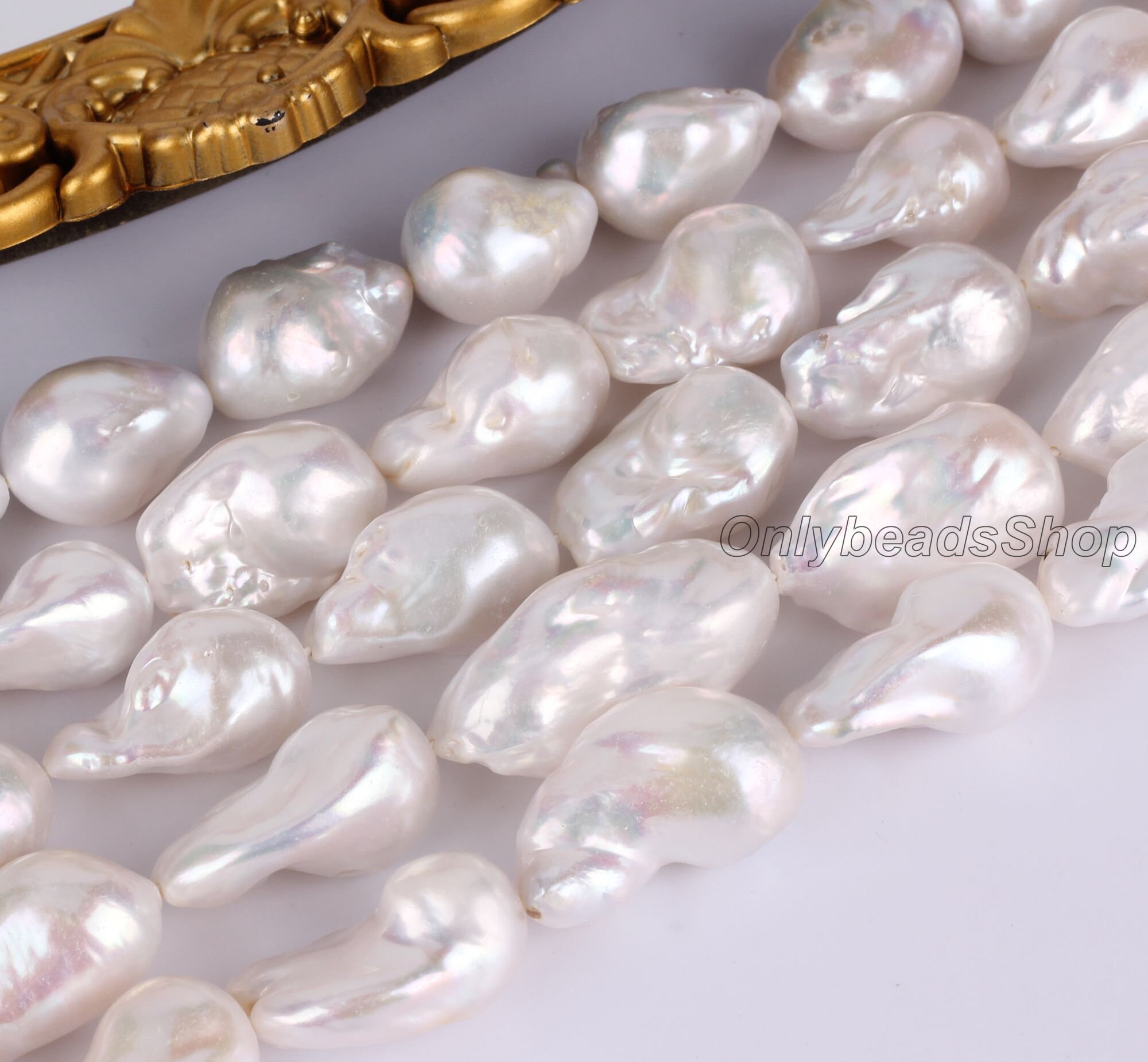 16-18x22-25mm Natural Freshwater Pearls,high Quality Baroque Pearl ...
